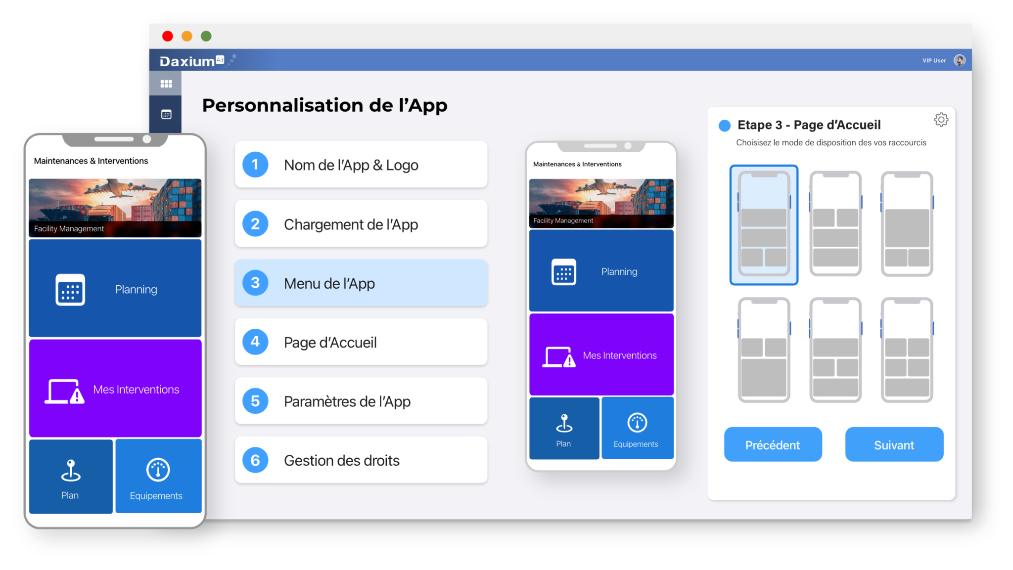 Plateforme Daxium-Air | L'application mobile métier à votre image